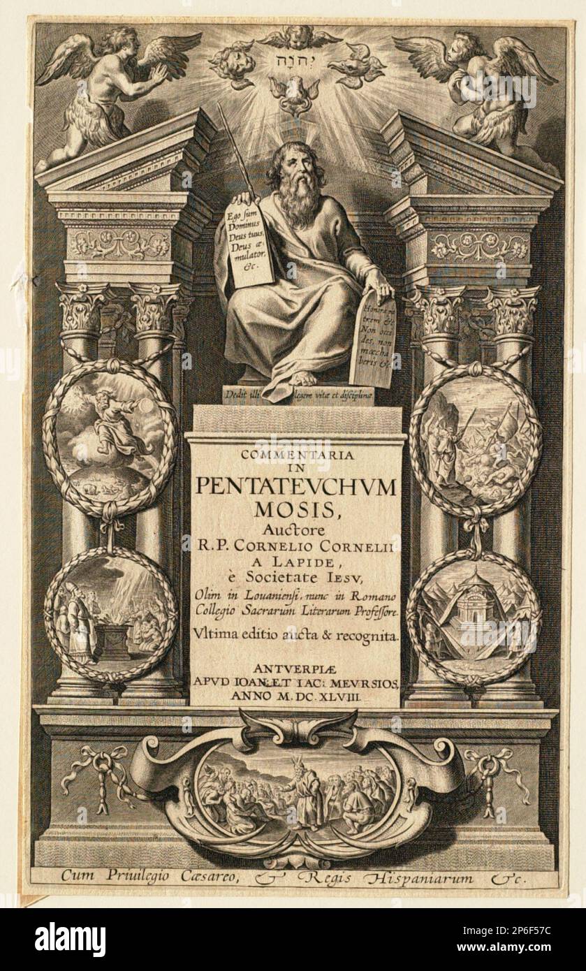 Cornelis Galle I, Frontispiece for Cornelio Cornelii a Lapide ...