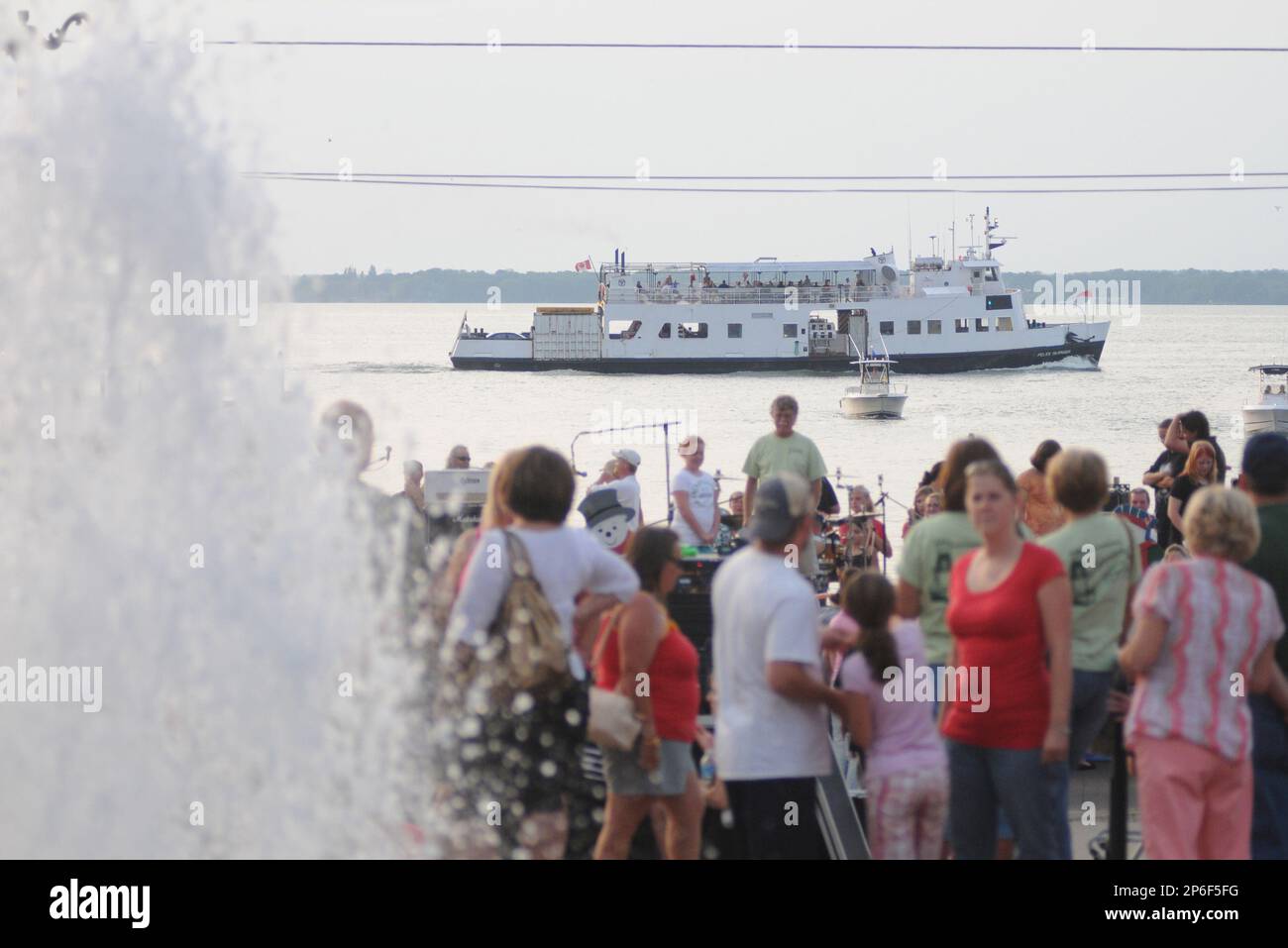 This July 24, 2009 photo shows the Pelee Islander cruising the Sandusky ...