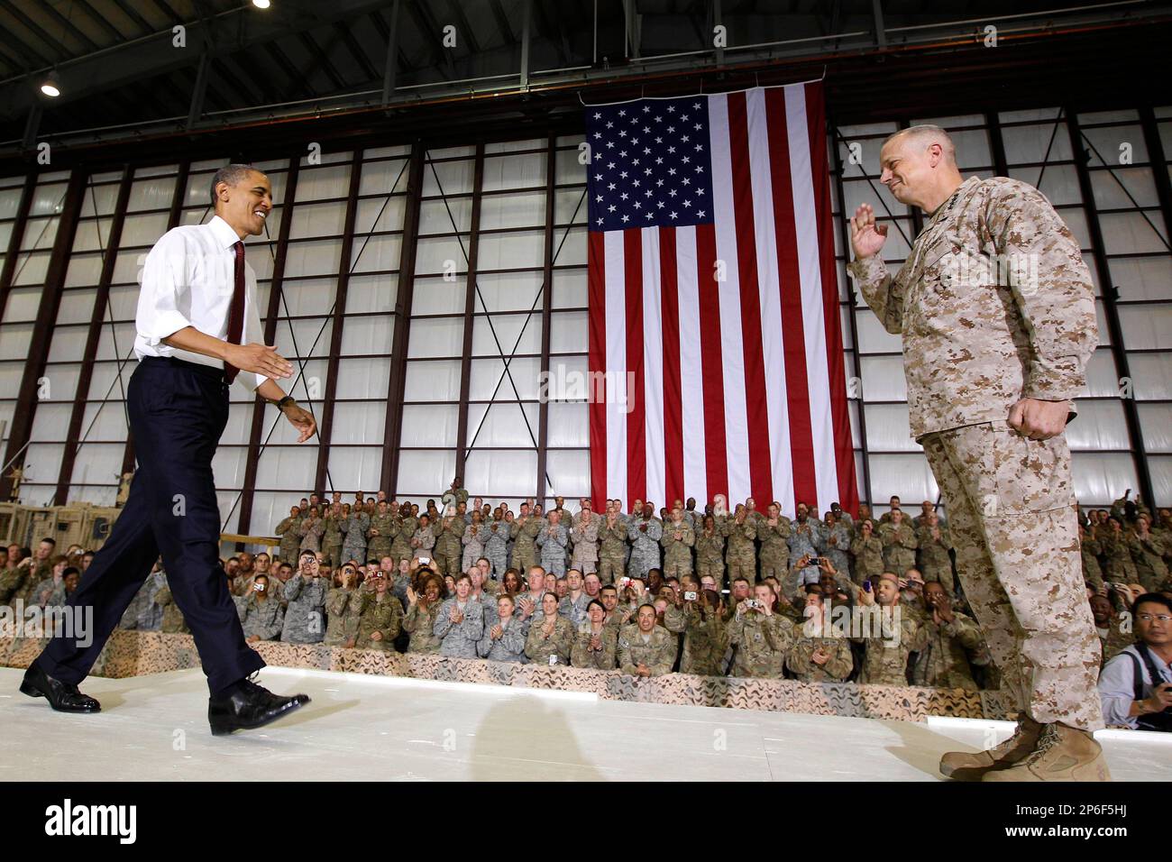 Marine Gen. John R. Allen, commander of the International Security ...