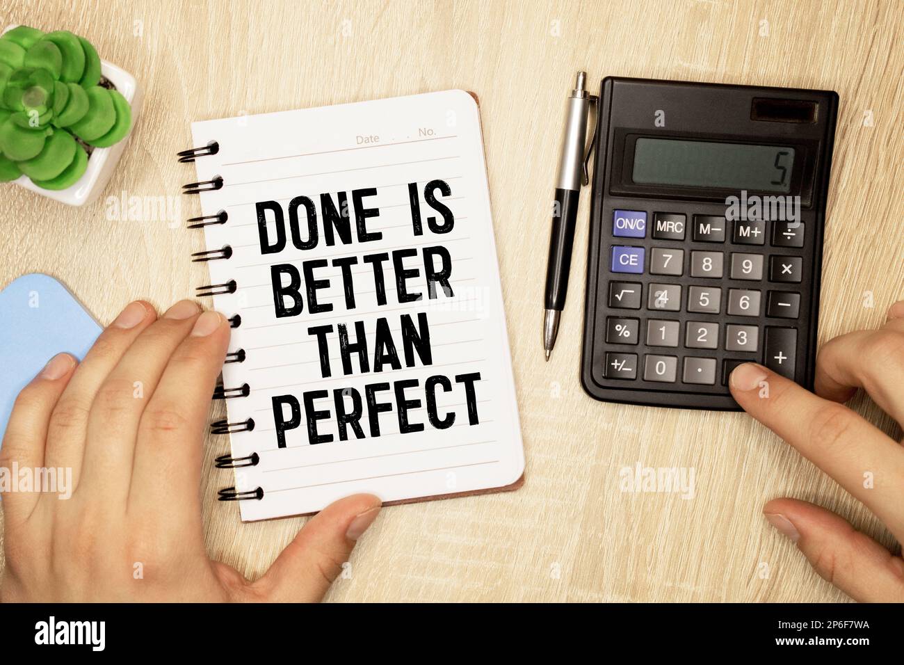 done is better than perfect - inspirational handwriting on a napkin ...