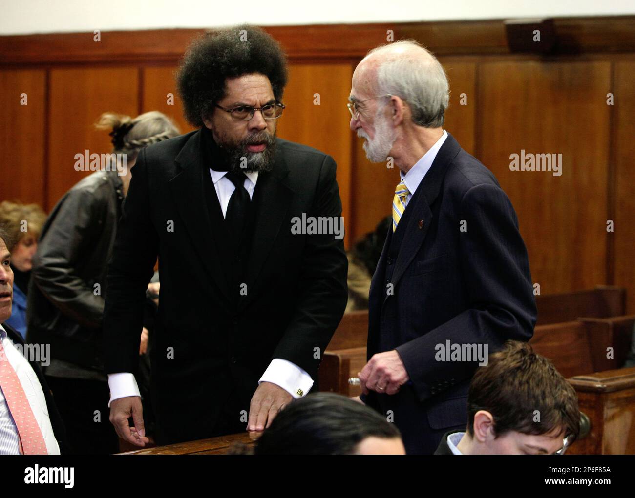 Attorney Martin Stolar, right, confers with Princeton University ...