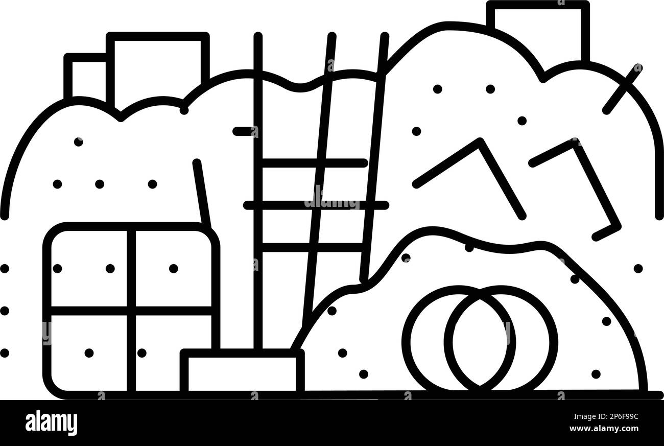 scrap steel steel production line icon vector illustration Stock Vector ...