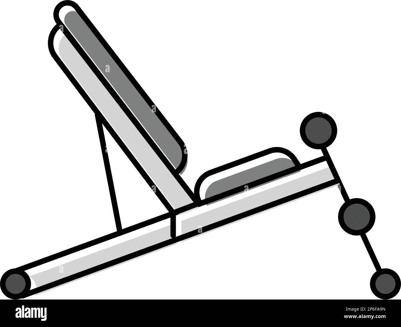 weight bench fitness sport color icon vector illustration Stock Vector ...