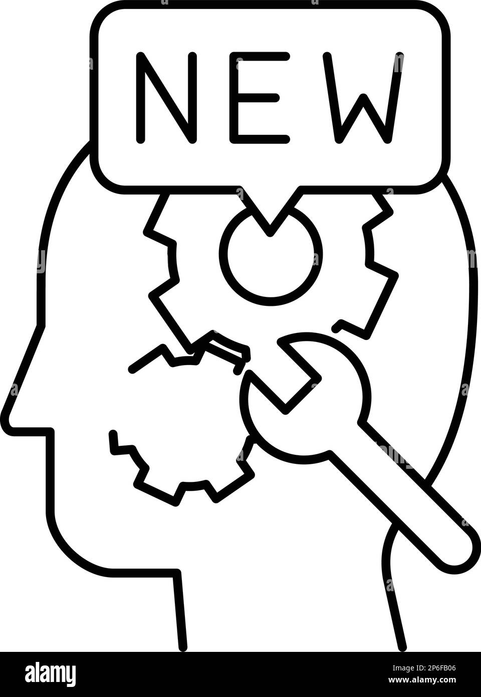 develop new skills business line icon vector illustration Stock Vector ...