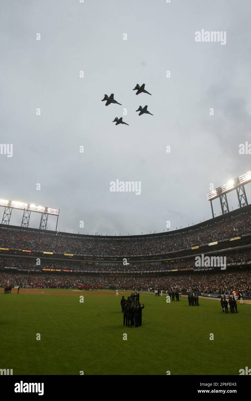 GIANTS21-C-23OCT02-SP-MAC---The Blue Angels fly over the opening ...