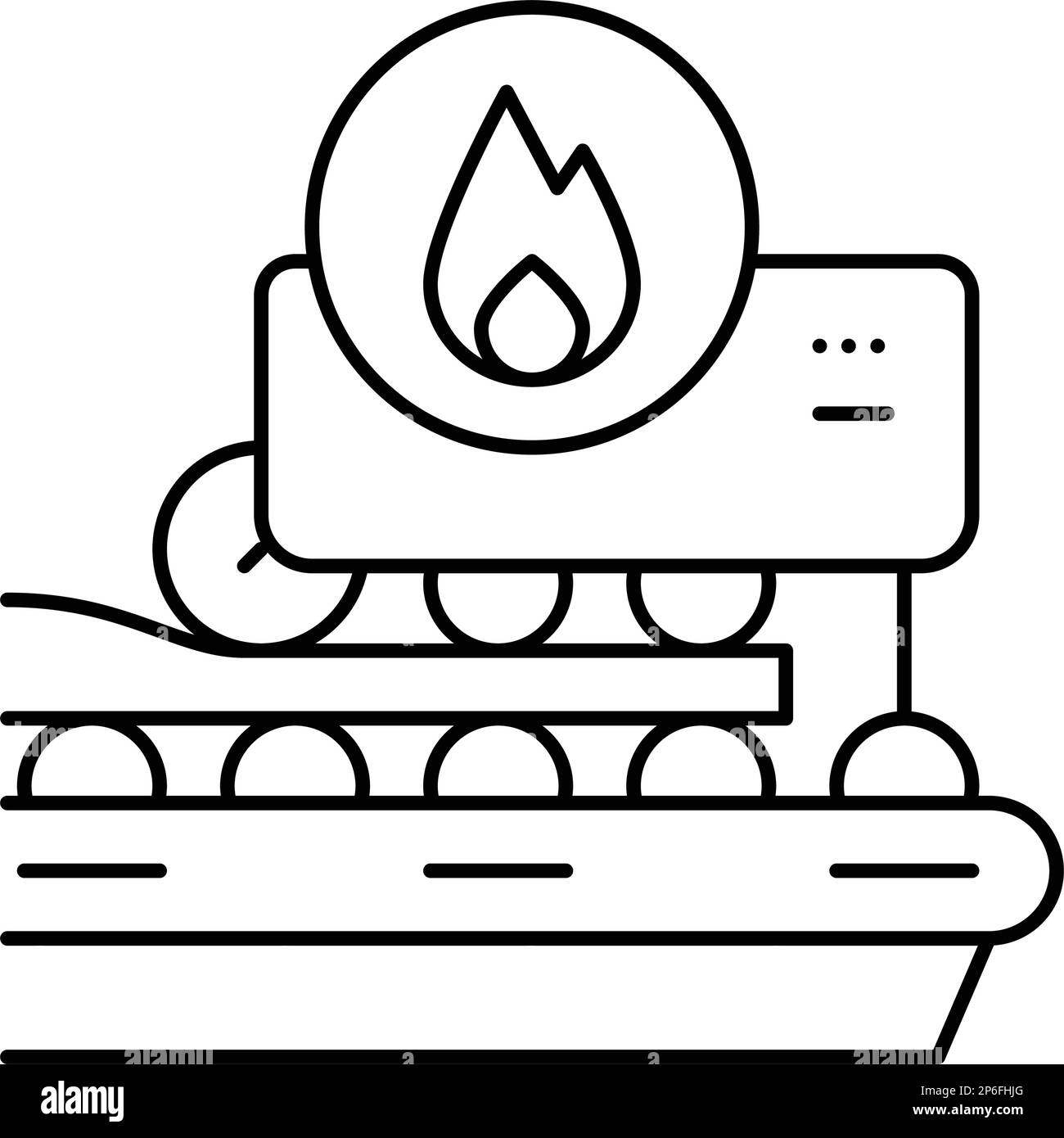 hot rolling steel production line icon vector illustration Stock Vector ...