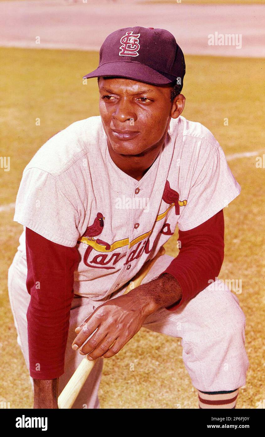St. Louis Cardinals Outfielder Curt Flood in a Vintage Portrait circa ...