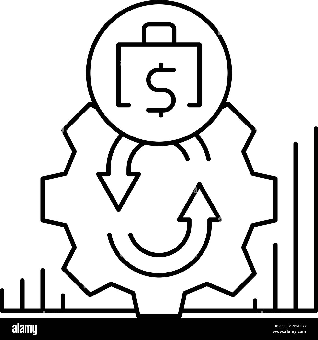 changing business model line icon vector illustration Stock Vector ...