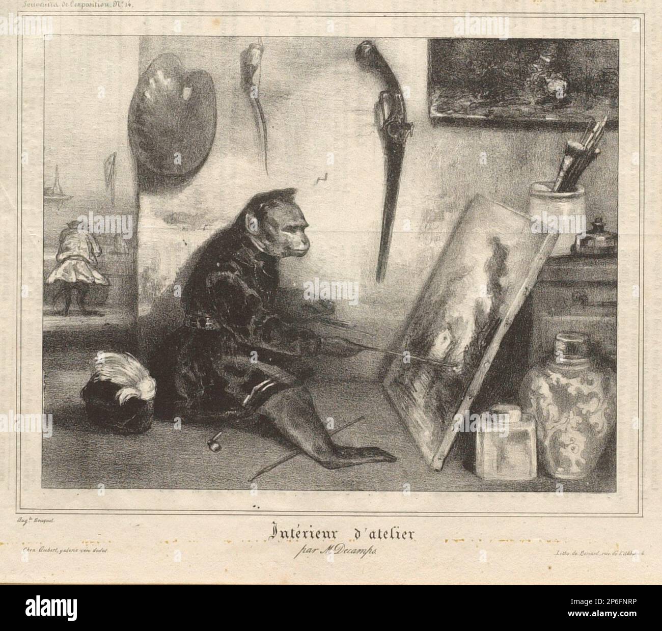 The monkey painter hi-res stock photography and images - Alamy