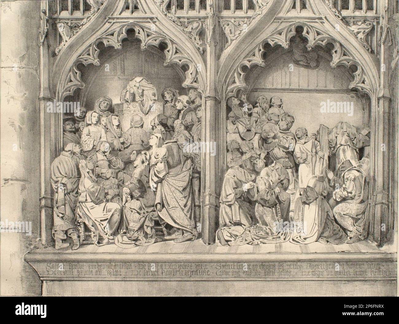 Ignace-François Bonhomme, Bas-reliefs, Cathedrale d'Amiens, 1831–33 ...