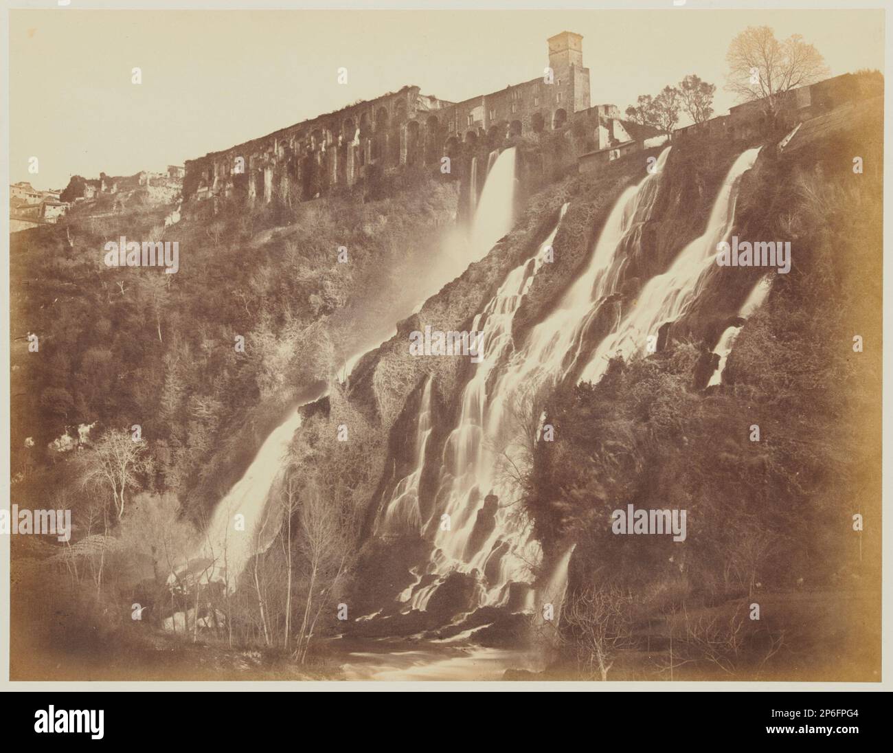 Robert Macpherson, Cascatelle at the Villa of Maecenas, Tivoli, c. 1857 ...