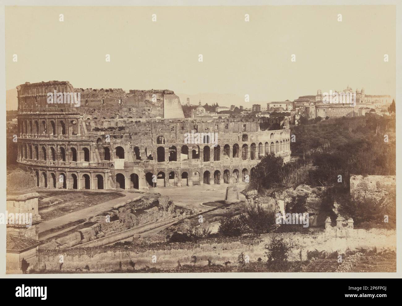 Robert Macpherson, Colosseum, Rome, c. 1857, albumen print Stock Photo ...