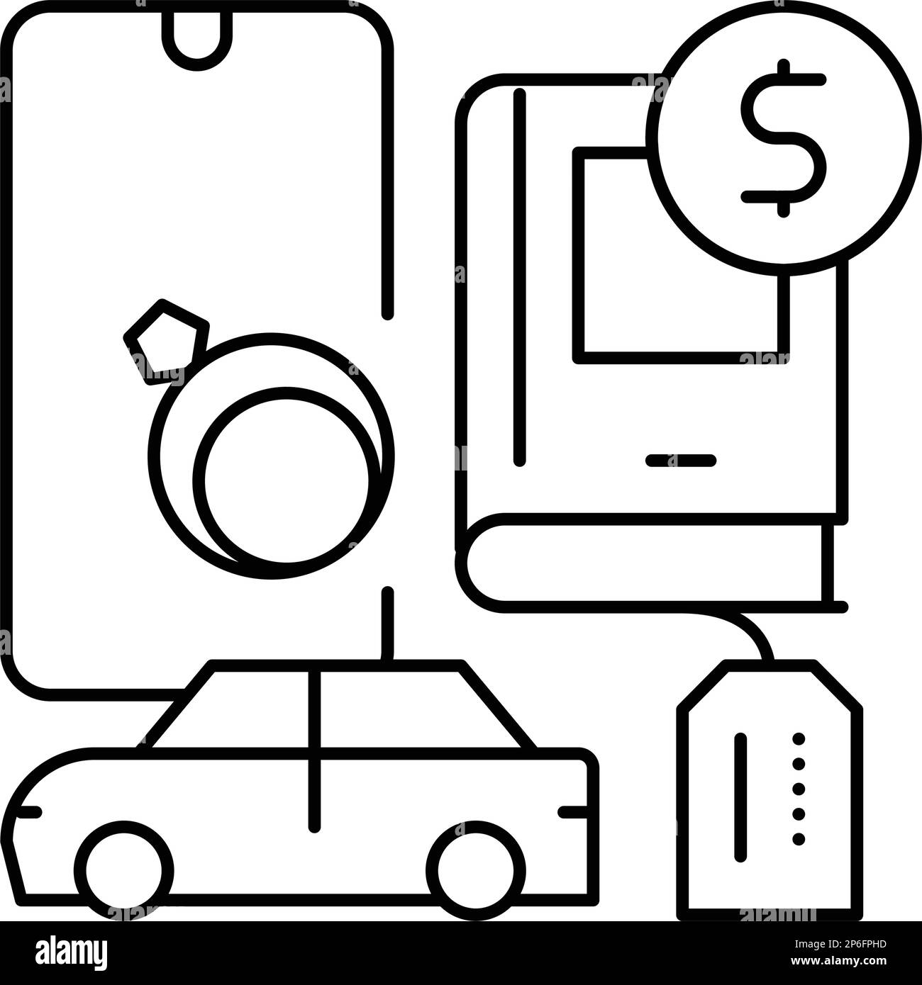 movable assets line icon vector illustration Stock Vector Image & Art ...