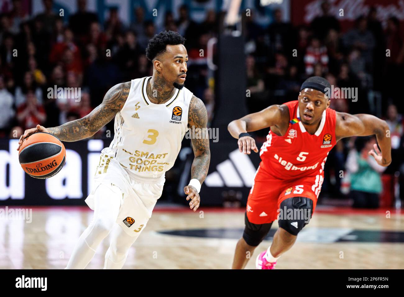 Munich, Germany. 07th Mar, 2023. Basketball: Euroleague, FC Bayern ...