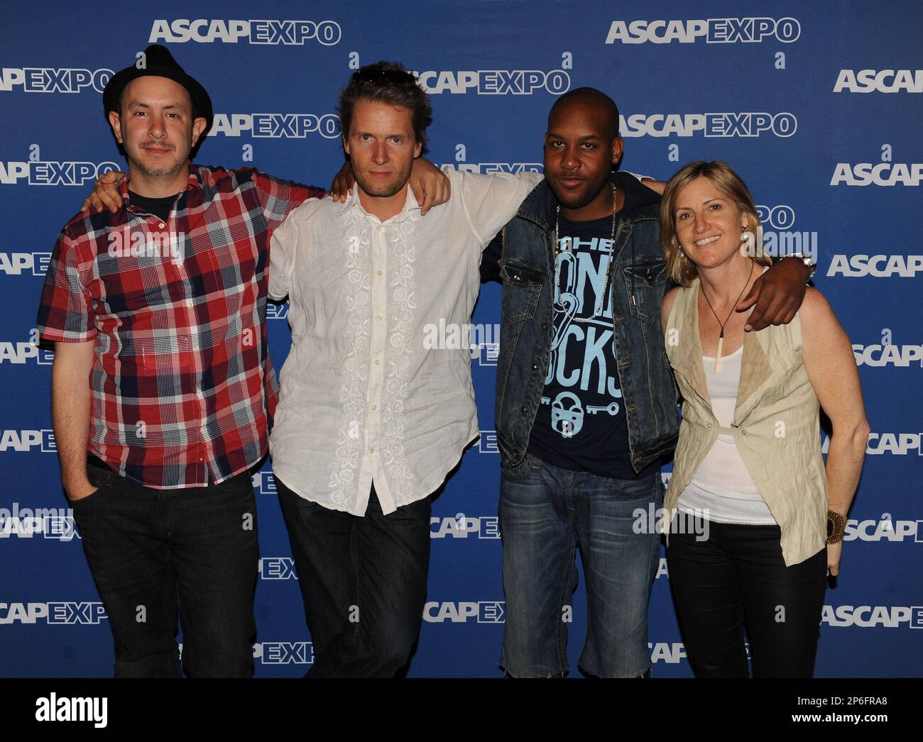 HOLLYWOOD, CA - APRIL 21: (L-R) Producers/songwriters Sam Hollander ...