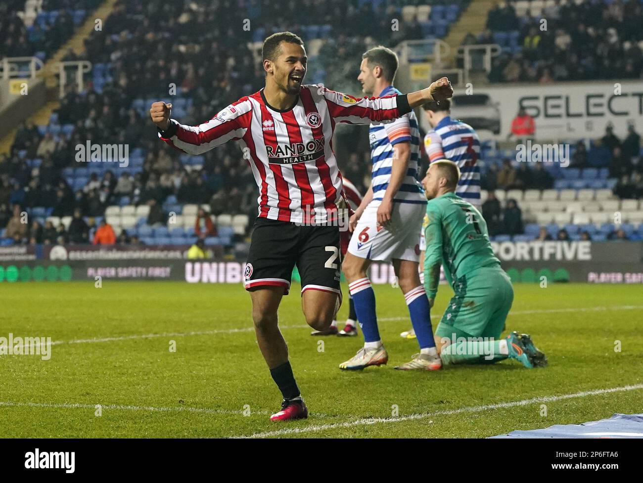 Sheffield Uniteds Iliman Ndiaye Celebrates Scoring Their Sides First
