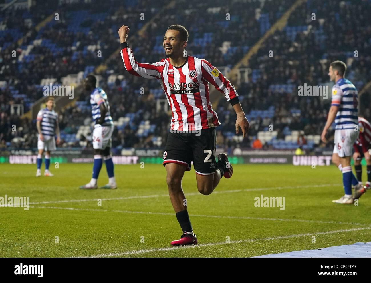 Sheffield Uniteds Iliman Ndiaye Celebrates Scoring Their Sides First