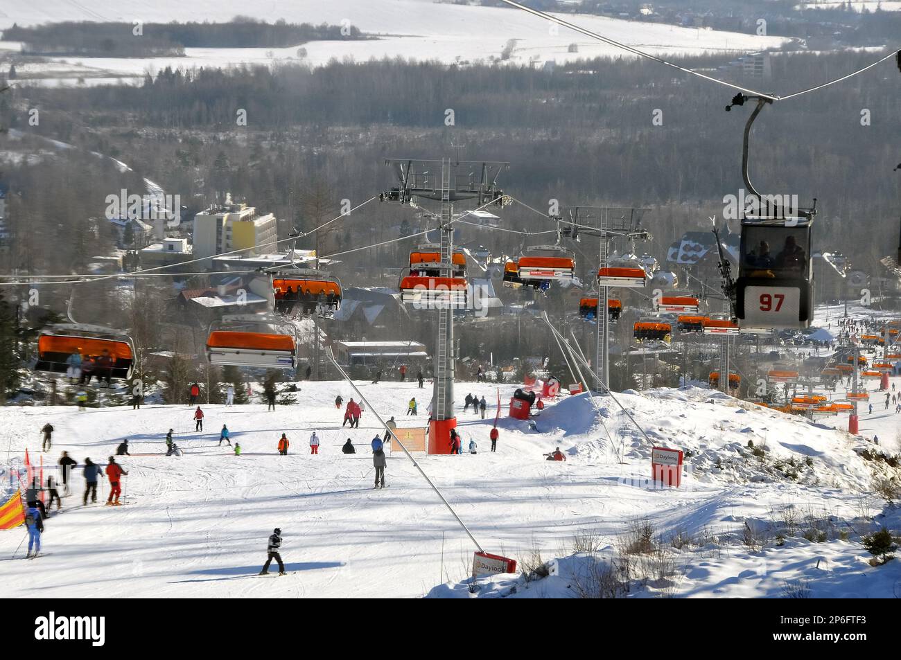 Ski lift, Tatra Mountains, Slovak Republic, Europe Stock Photo - Alamy