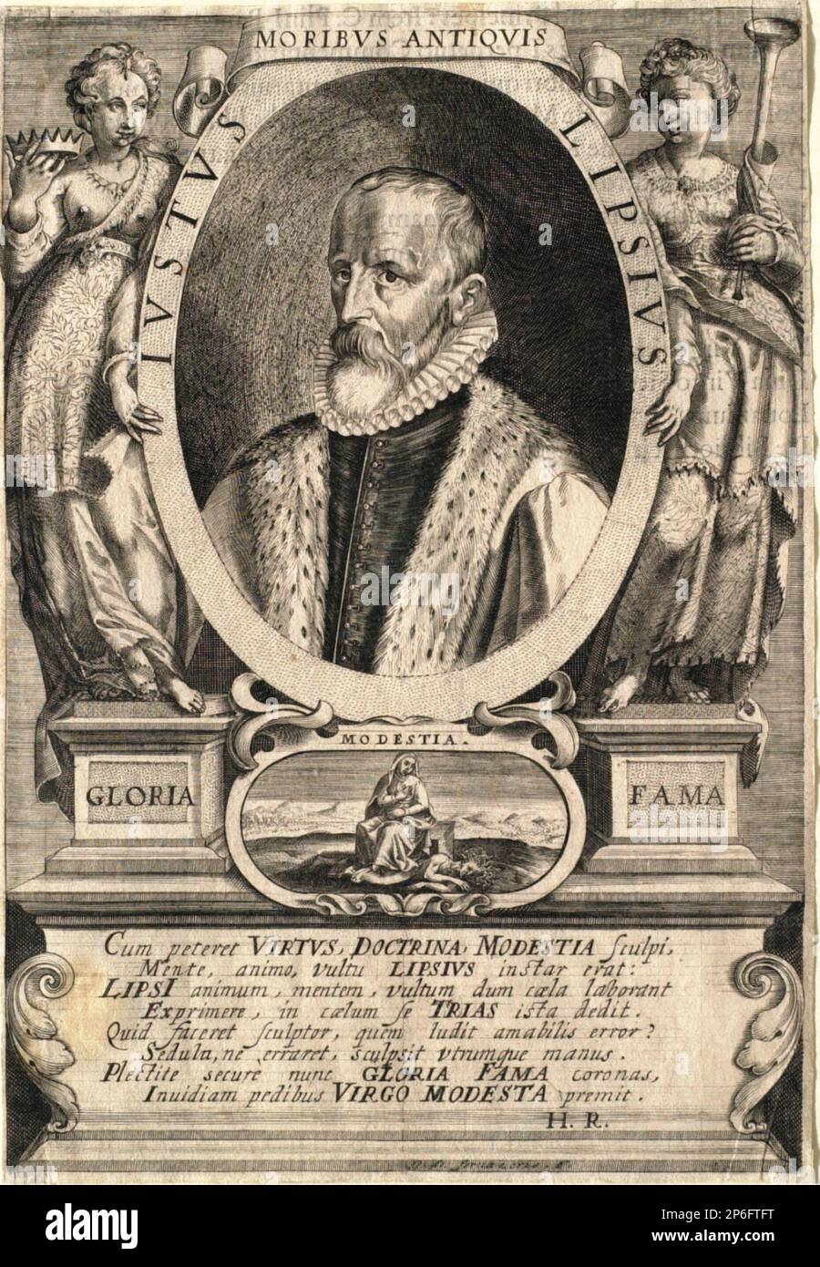 Unknown, Portrait of Justus Lipsius (1547-1606), early 17th century ...