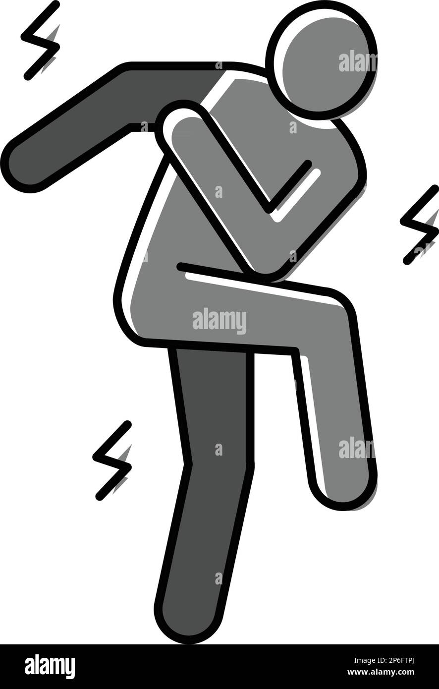 energy people silhouette color icon vector illustration Stock Vector ...