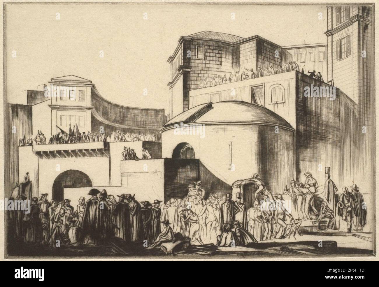 Geoffrey Heath Wedgwood, Roman Festa, 1927, engraving, etching and ...