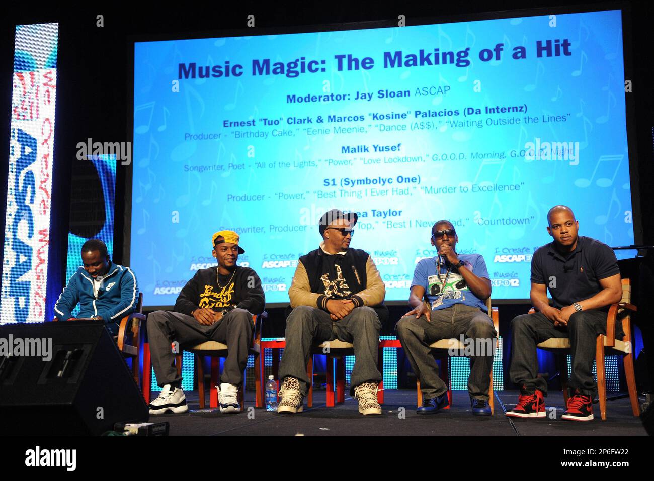 HOLLYWOOD, CA - APRIL 20: (L-R) Producer, Ernest "Tuo" Clark & Marcos ...