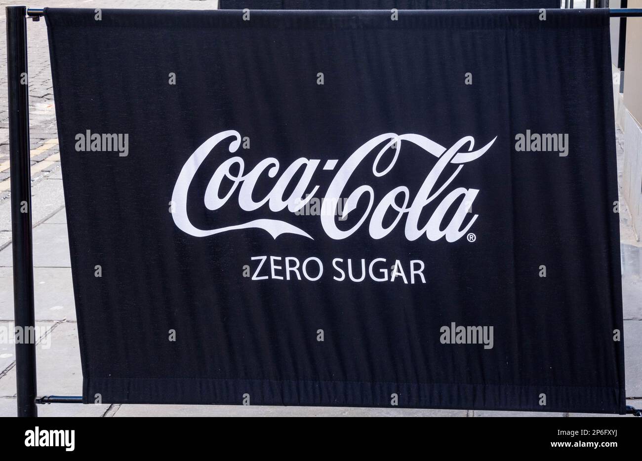 Coca-Cola Zero Sugar sign Stock Photo - Alamy