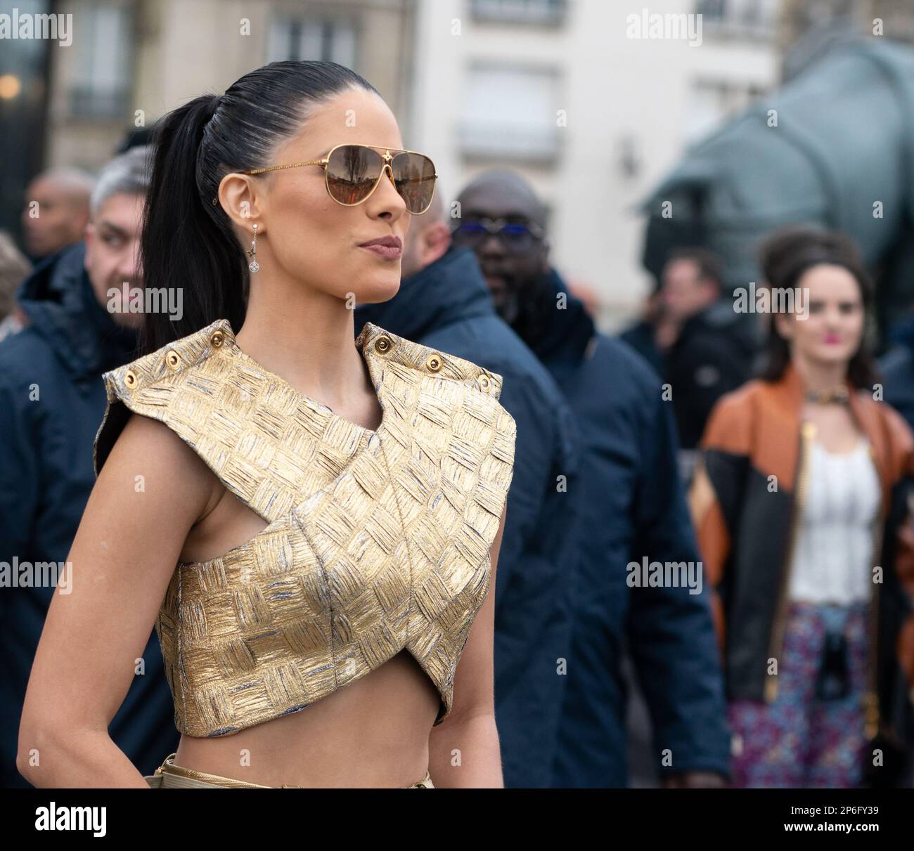 Paris, France - MARCH 03 2023 Dy Miryan with Noémie Merlant on ...