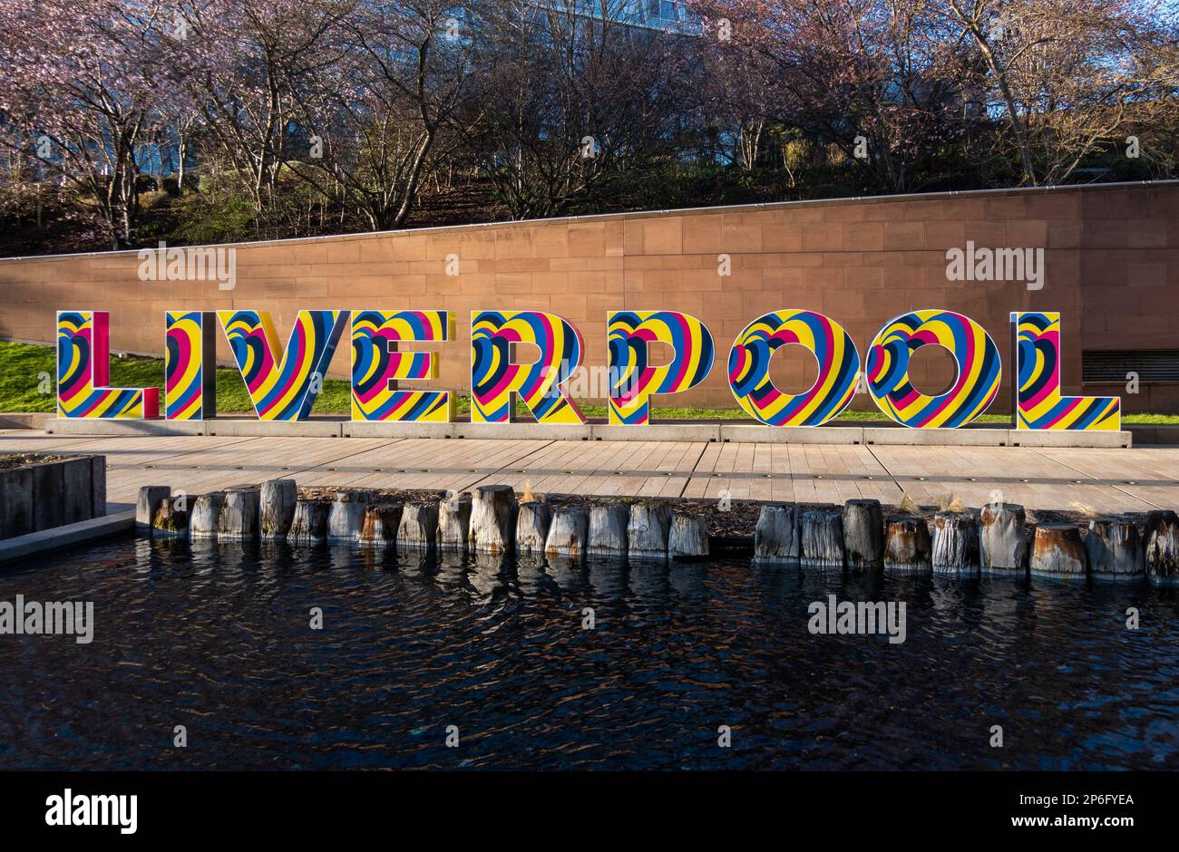Liverpool sign on Tomas Steers Way Stock Photo - Alamy