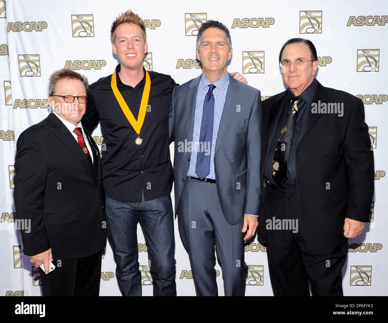 HOLLYWOOD, CA - APRIL 18: (L-R) ASCAP President Phil Williams, DJ Frank ...
