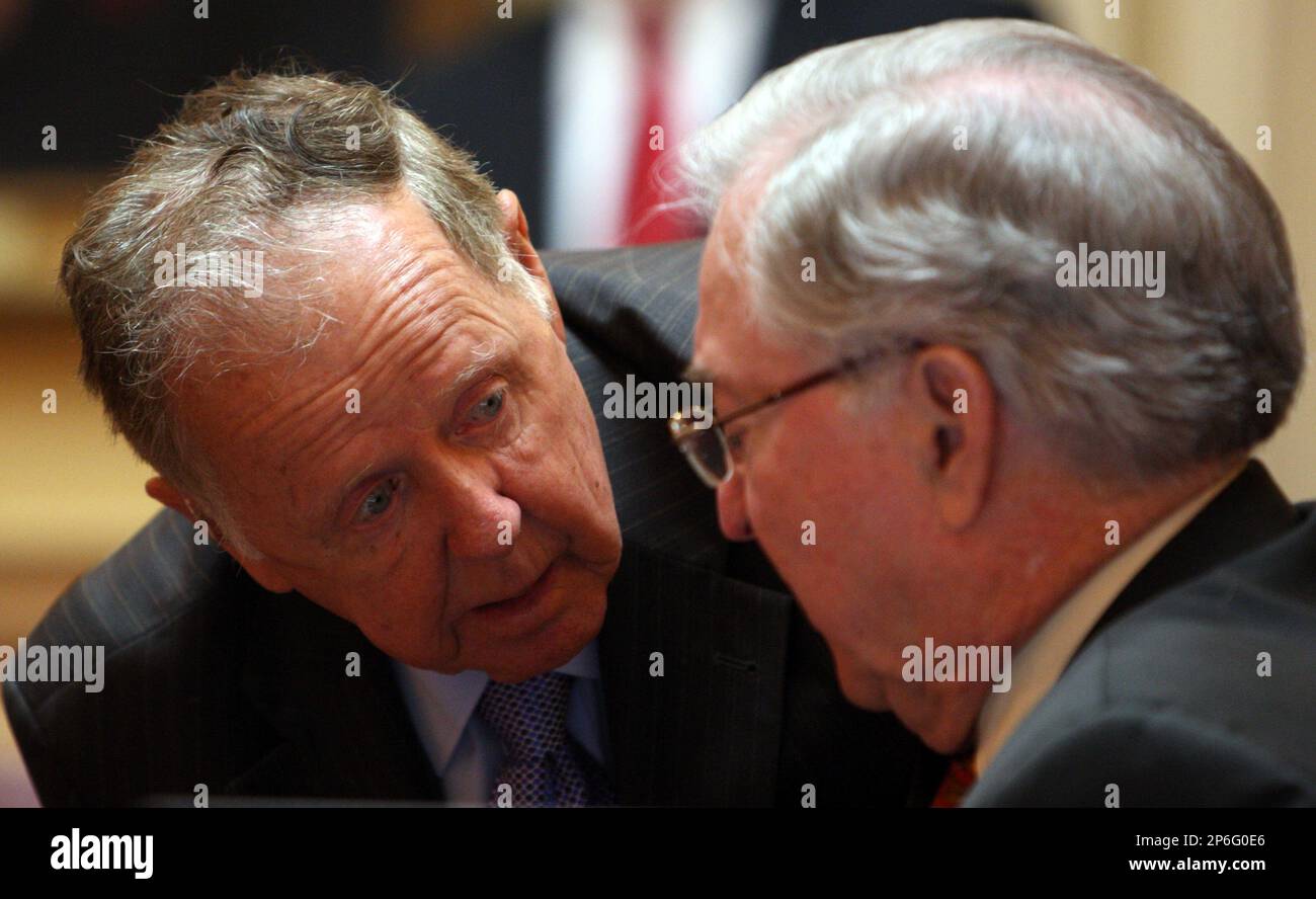 Sen. Charles J. Colgan, D-Prince William, left, who was the only ...