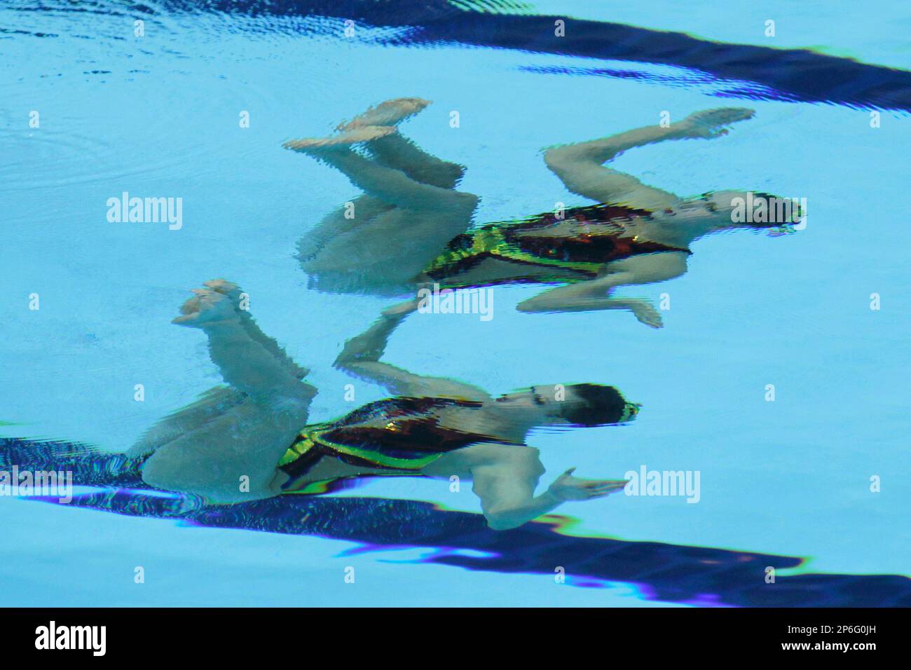 U.S.A 's Mary Killman and Mariya Koroleva perform their duets technical ...