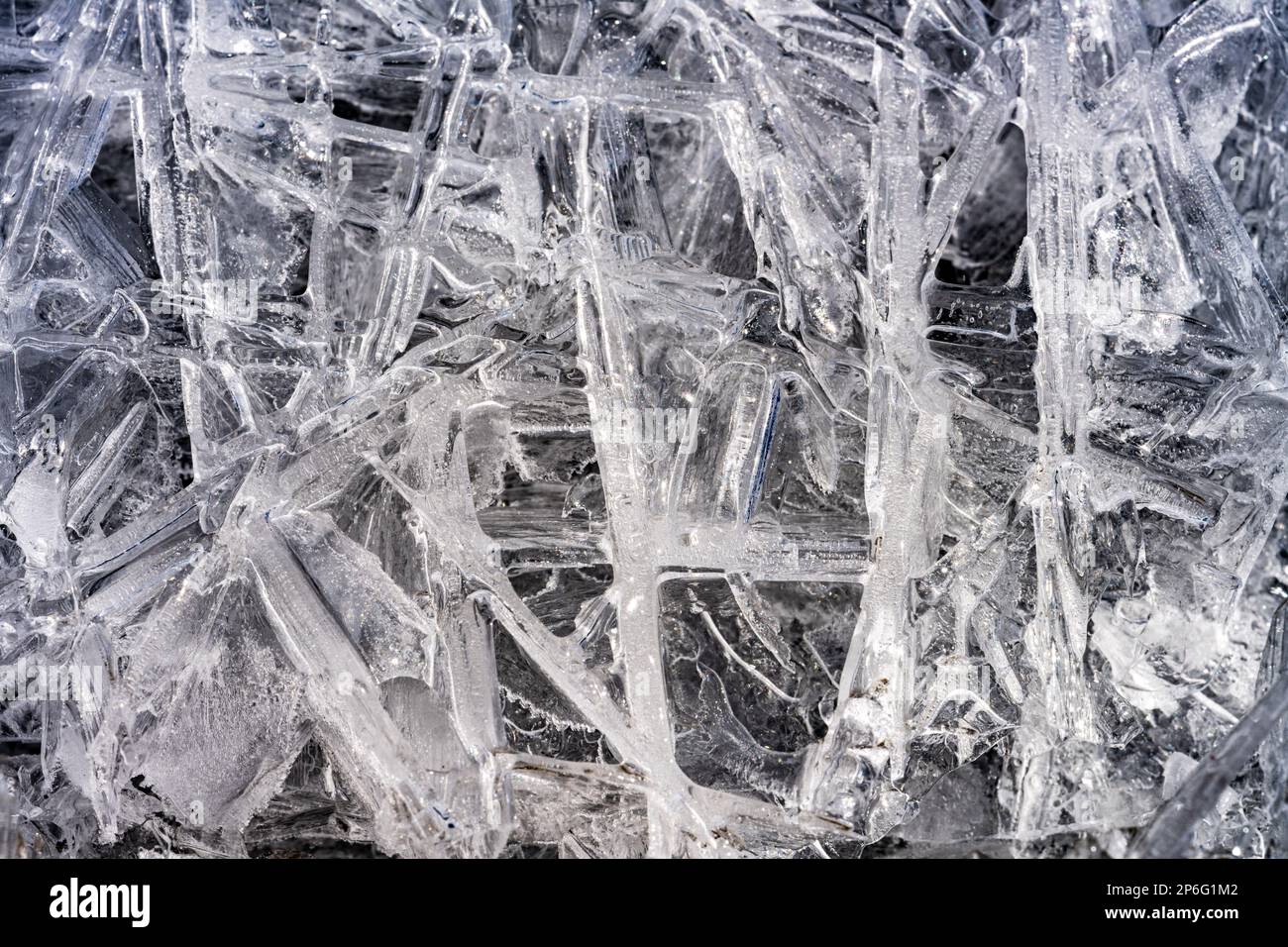 A close-up shot of glistening ice crystals Stock Photo - Alamy