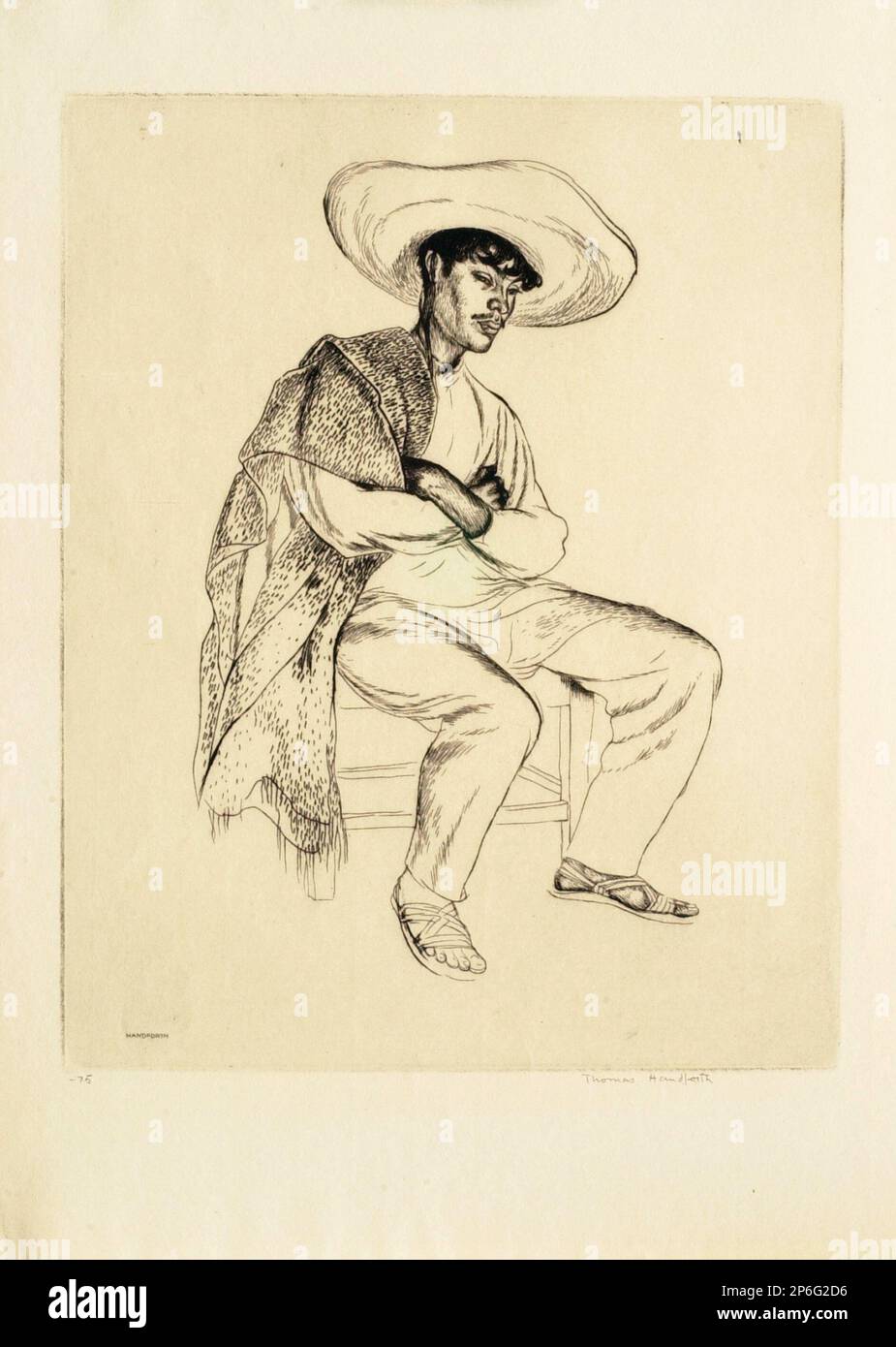 Thomas Handforth, Benito, 1930, etching on paper Stock Photo - Alamy