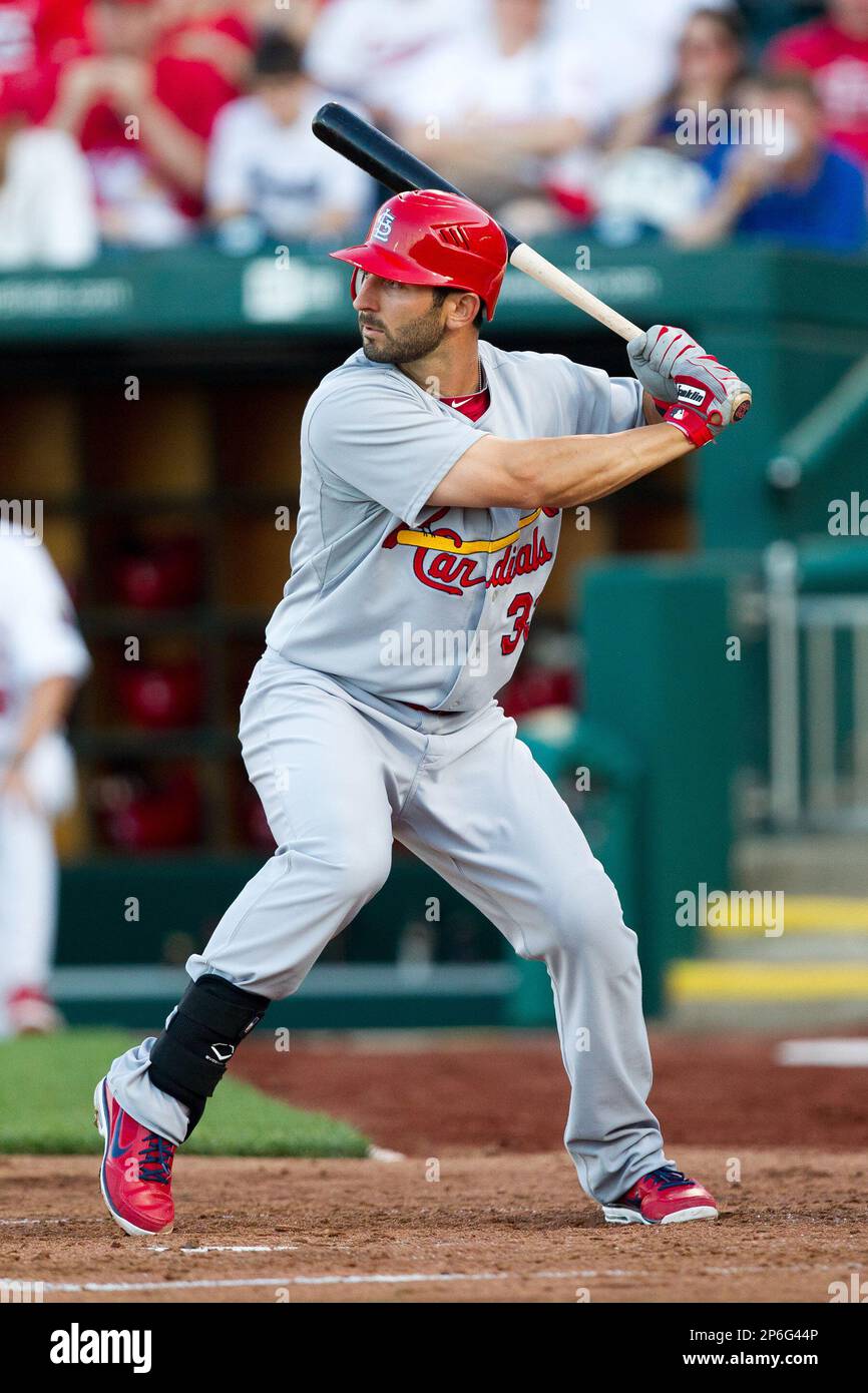 Daniel Descalso (33) of the St. Louis Cardinals at bat during a game ...