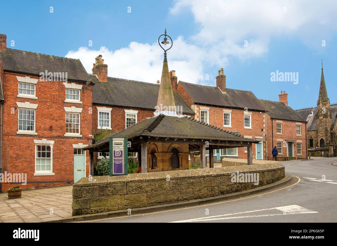 The market cross, in the Derbyshire market town of Melbourne Stock ...