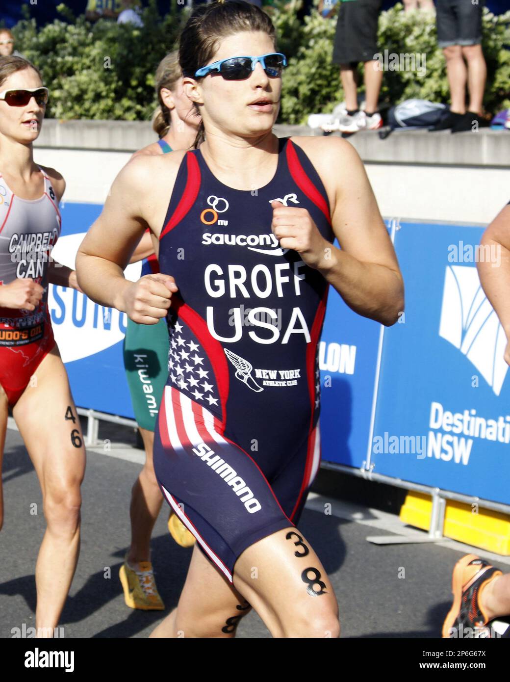 Sarah Groff, of Hanover, New Hampshire, at the Sydney Dextro Energy ITU ...
