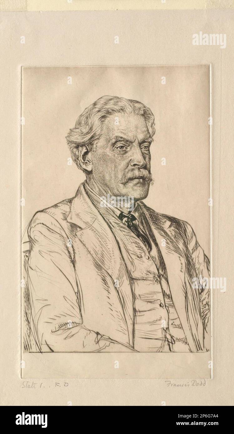 Francis Dodd, Gerald William Balfour (1853-1945), after 1926, drypoint ...