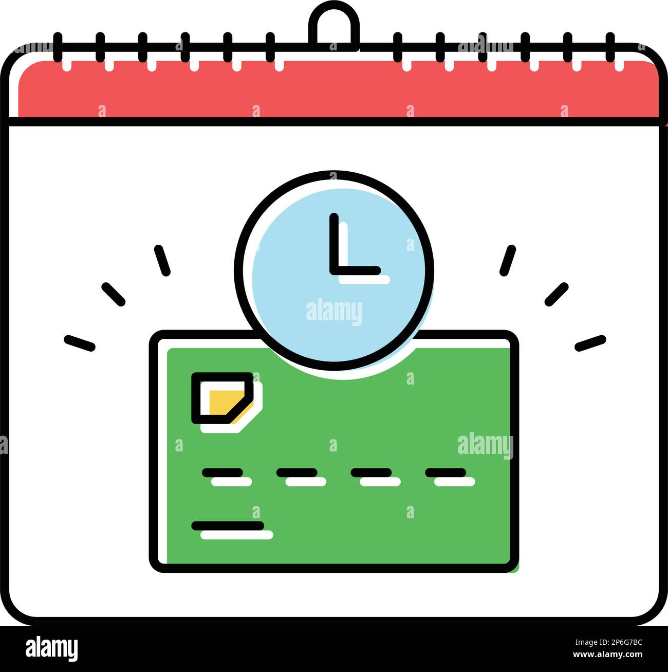 payment holiday color icon vector illustration Stock Vector Image & Art ...