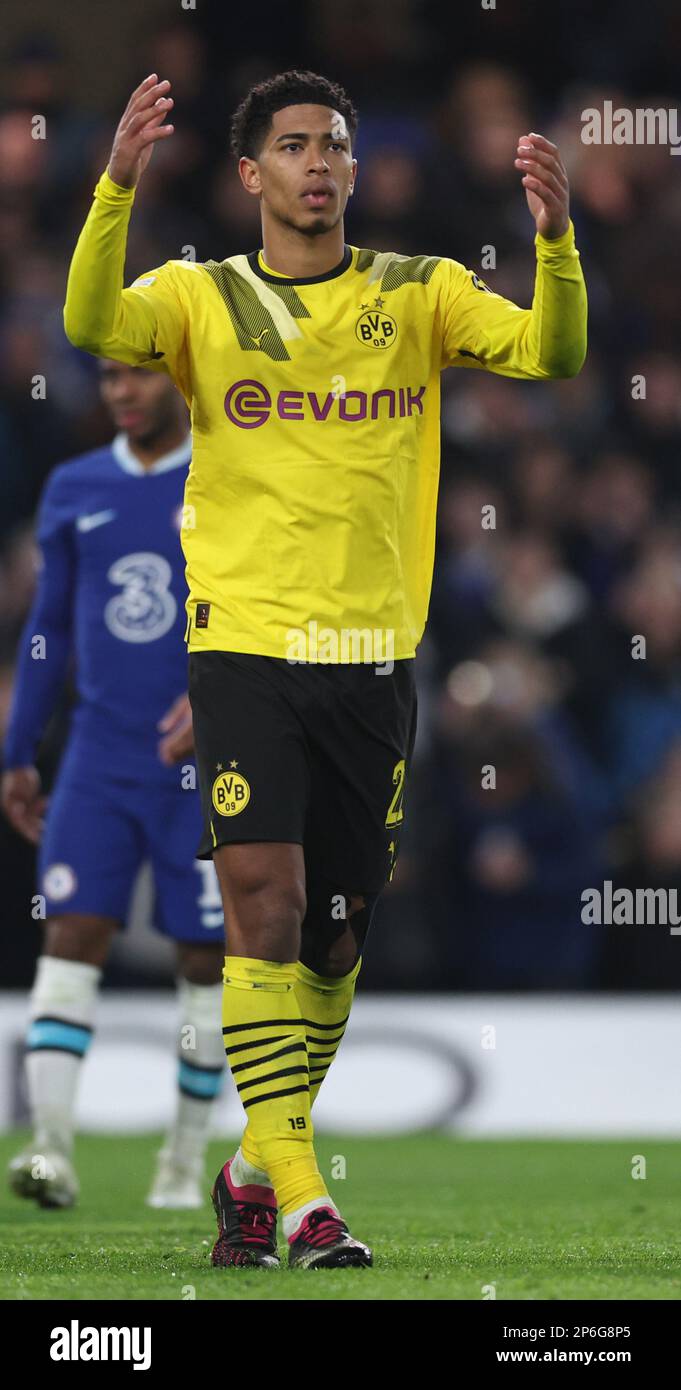 London, England, 7th March 2023. Jude Bellingham of Borussia Dortmund ...