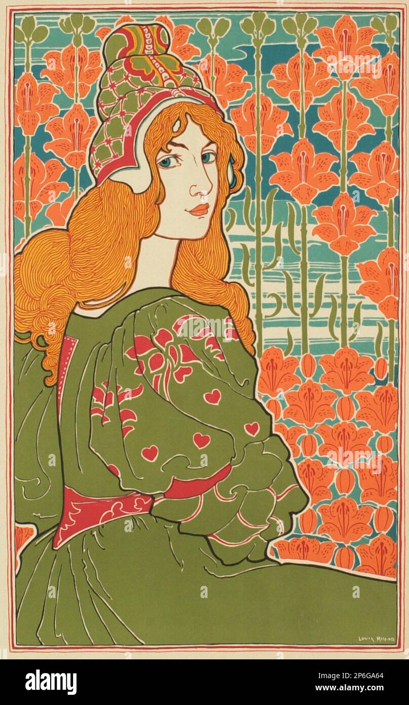 Louis John Rhead, Jane, 1897, color lithograph on wove paper Stock ...