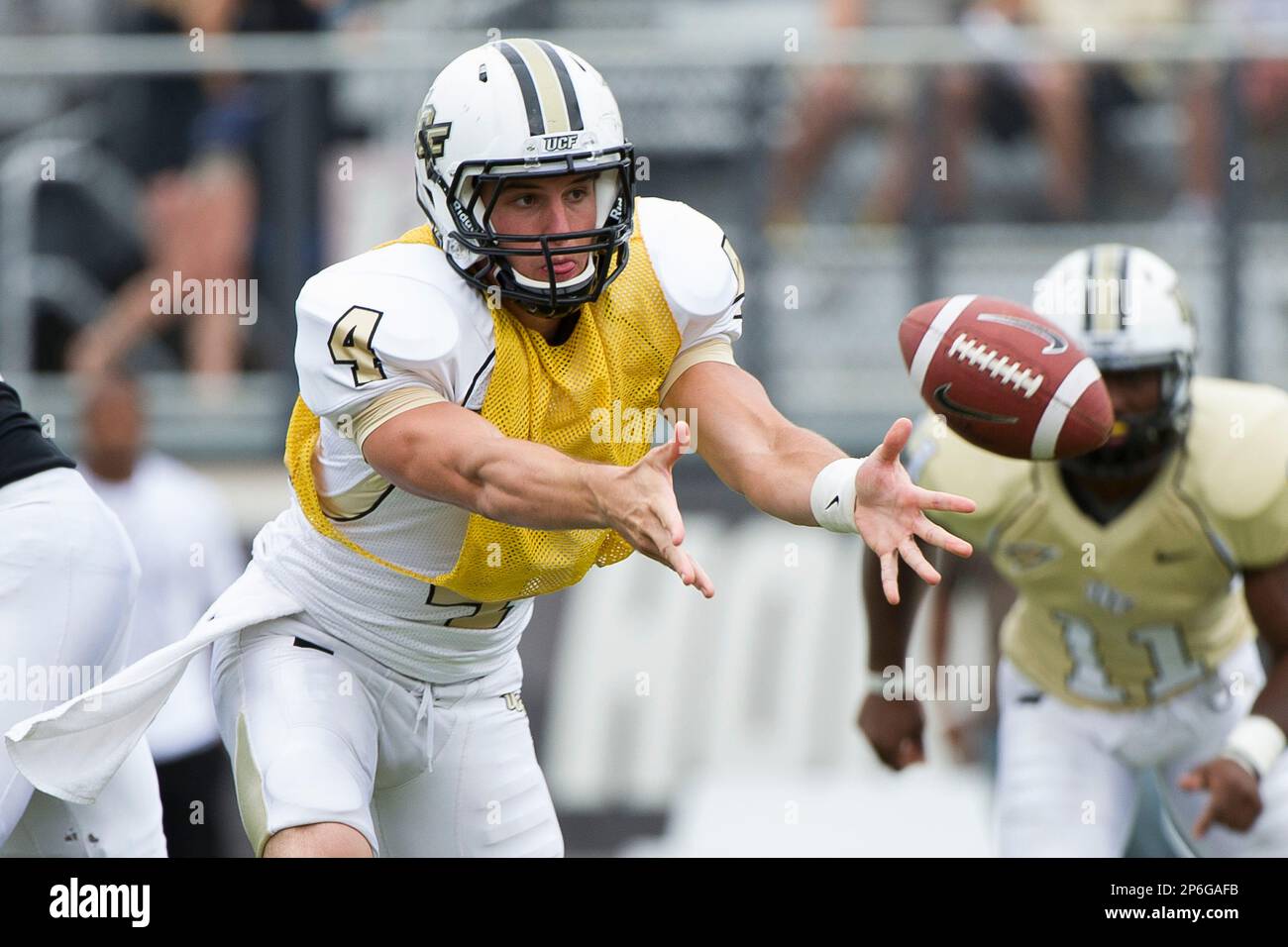 April 14, 2012: UCF quarterback Rob Calabrese (4) during Central ...