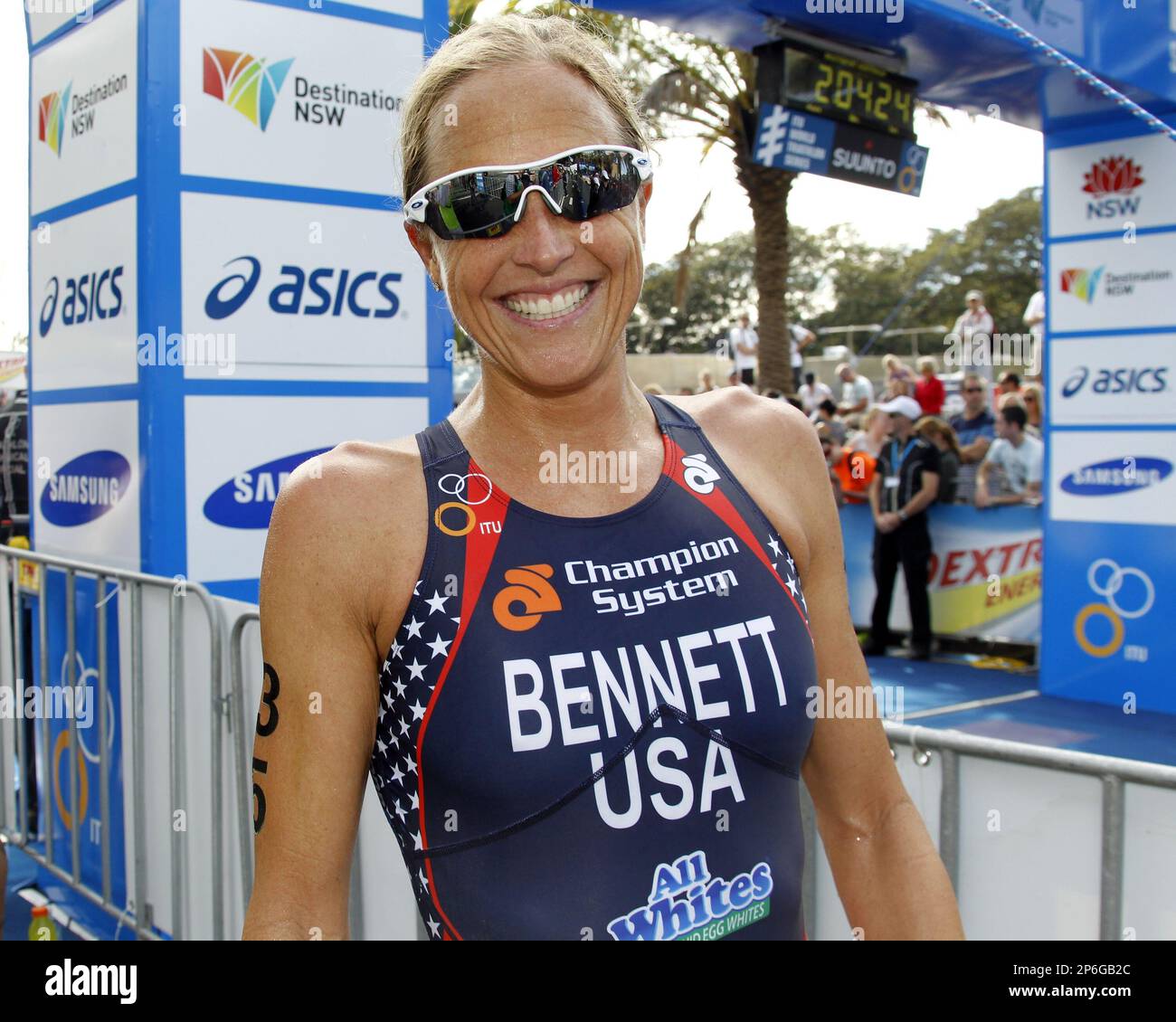 Laura Bennett, of Boulder, Colorado, at the Sydney Dextro Energy ITU ...