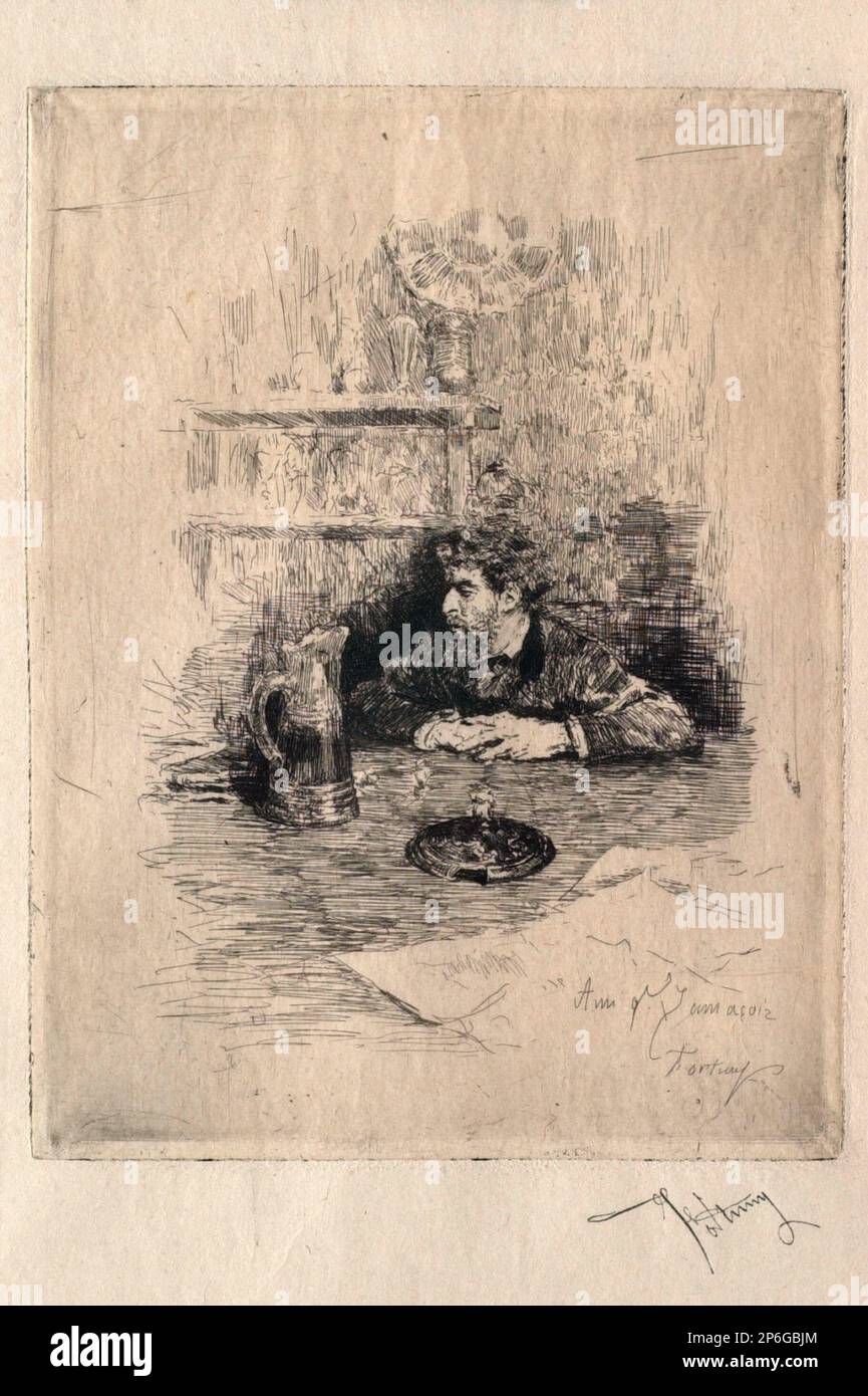 Mariano José Maria Bernardo Fortuny y Carbó, Portrait of the Painter ...