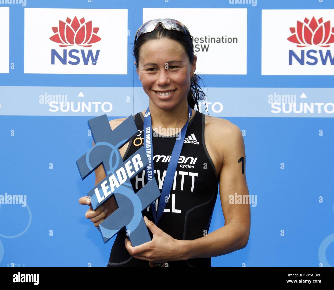 Andrea Hewitt, of New Zealand, places 3rd at the Sydney Dextro Energy ...