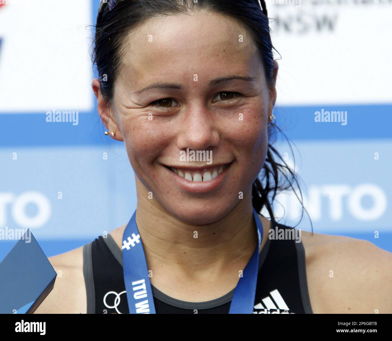 Andrea Hewitt, of New Zealand, places 3rd at the Sydney Dextro Energy ...