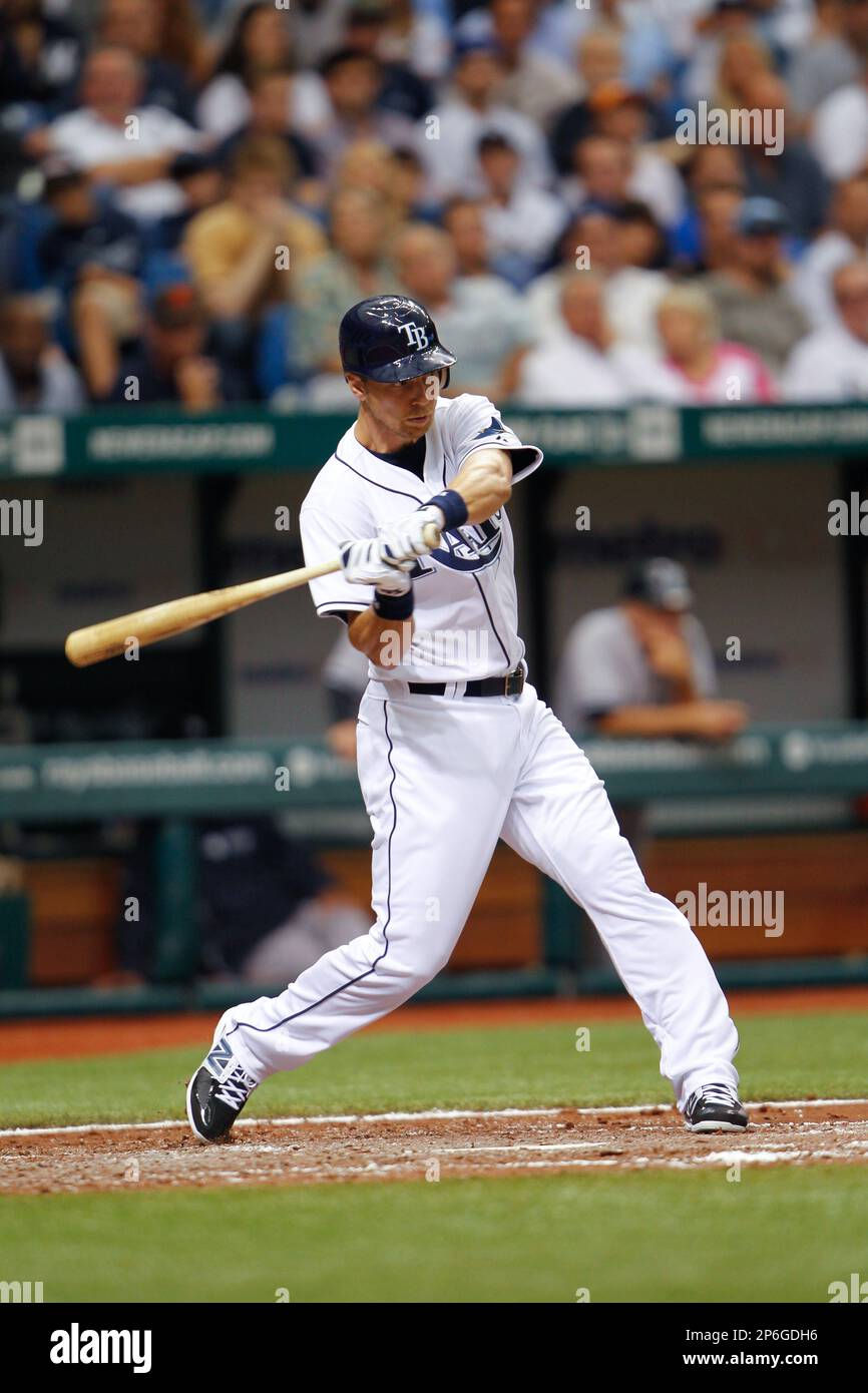 Tampa Bay Rays Ben Zobrist in a game against the New York Yankees in a ...