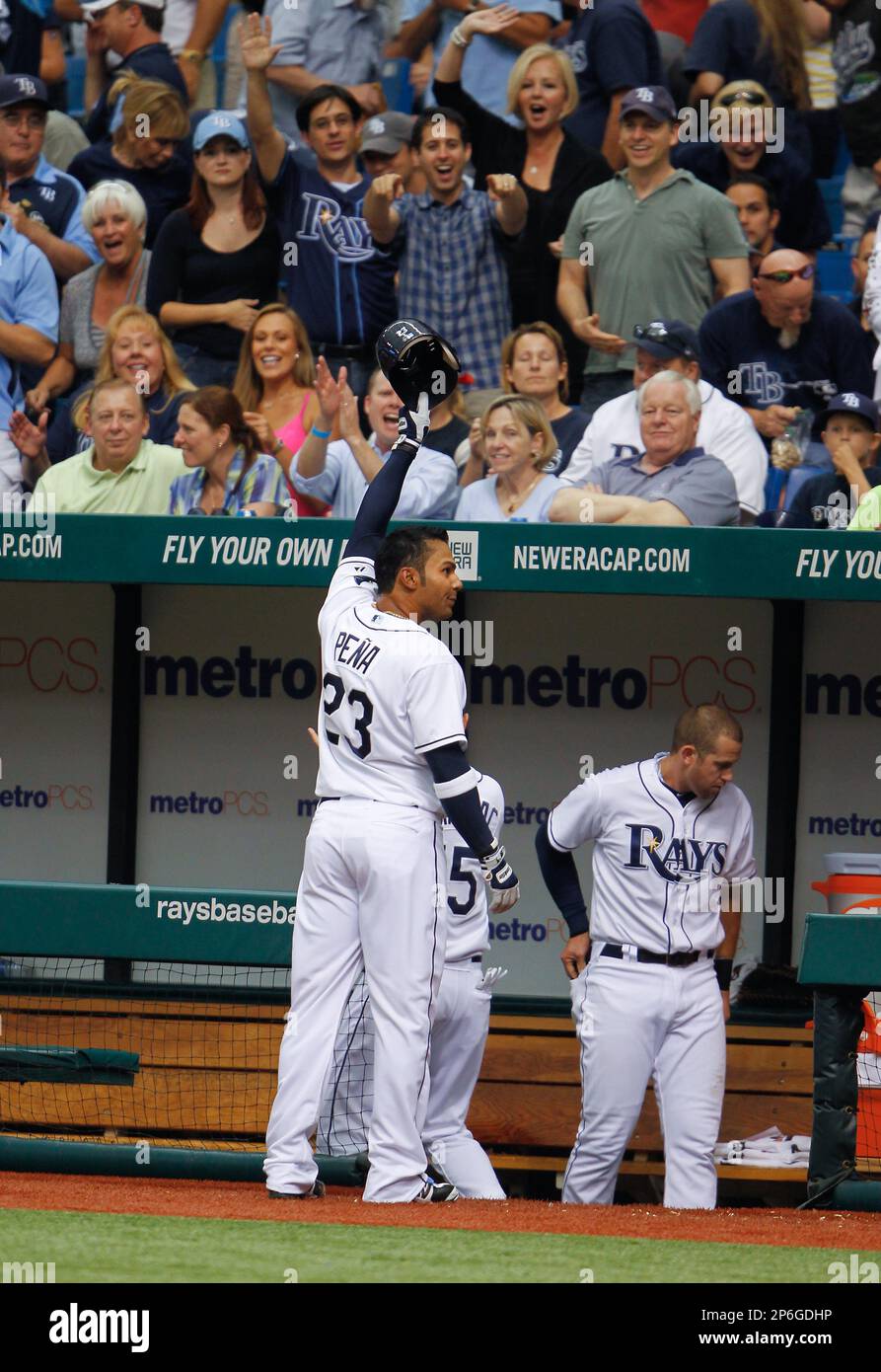 Tampa Bay Rays Carlos Pena in a game against the New York Yankees in a ...