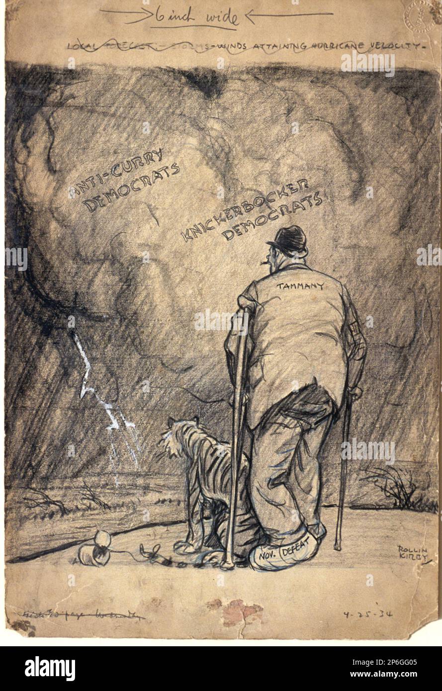 Rollin Kirby, Local Forecast: Storm Winds Attaining Hurricane Velocity ...