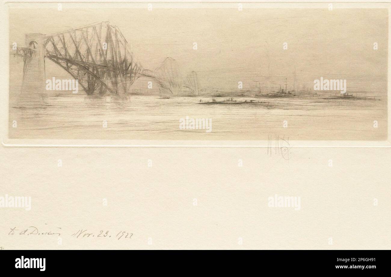 William Walcot, The Forth, 1922, etching and drypoint on wove paper ...